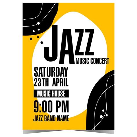 Jazz Performance Poster Vector Art Icons And Graphics For Free Download