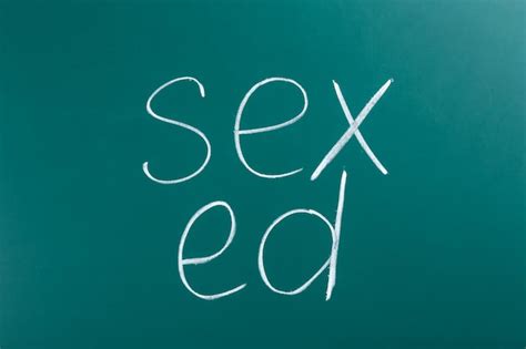 Palabras Sexo Ed Escrito En Pizarra Foto Premium