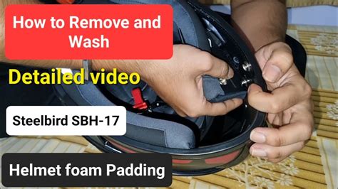 How To Remove Helmet Padding Of Steelbird SBH 17 Clean Terminator