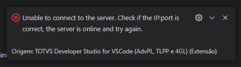 Conexão servidor local Issue totvs tds vscode GitHub