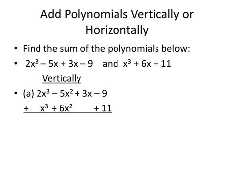 Ppt 5 3 Add Subtract And Multiply Polynomials Powerpoint