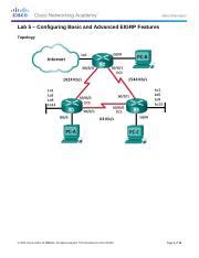 Lab 5 Configuring Basic And Advanced EIGRP Features Pdf Lab 5 Configuring Basic And