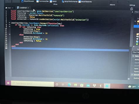 Whats Wrong With My Script It Is A Script That Allows My Character To
