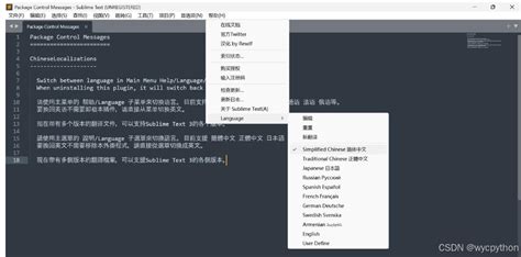 sublime text 中文设置详细教程 sublimetext中文版 csdn博客