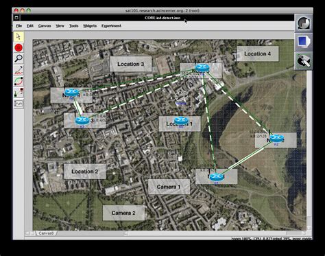 6 screenshot of the ied detection scenario running in the network