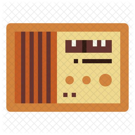 Analog Radio Icon Download In Flat Style