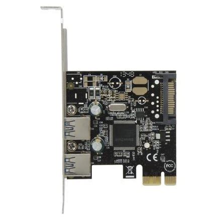 StarTech PEXUSB3S23 2 Port PCI Express PCIe USB 3 0 Controller Card W SATA Power USB Adapter
