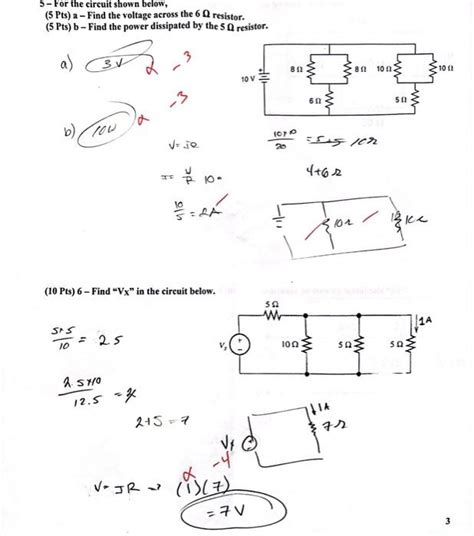 Solved 5 For The Circuit Shown Below 5 Pts A Find The
