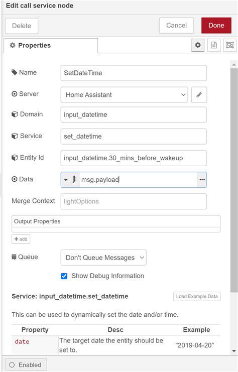 Struggling With Basic Nodered Time Setting Node Red Home Assistant
