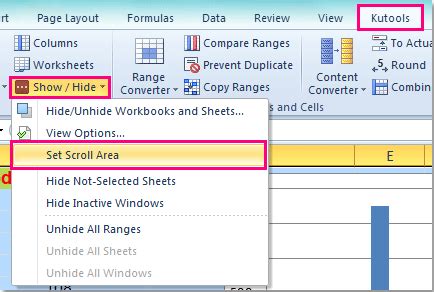 How To Limit Scroll Area Of A Worksheet In Excel
