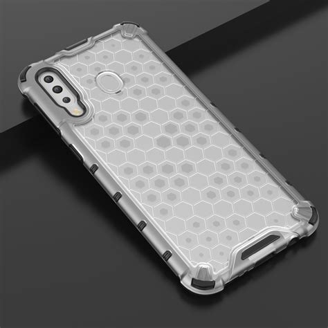 Shockproof Honeycomb PC TPU Case For Galaxy M30 Grey Alexnld Com