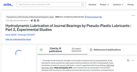 Hydrodynamic Lubrication Of Journal Bearings By Pseudo Plastic Lubricants Part 2 Experimental