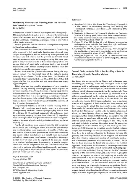Pdf Second Order Anterior Mitral Leaflets Play A Role In Preventing