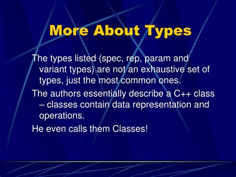 Ppt Abstract Types Defined As Classes Of Variables Powerpoint Presentation Id1720123