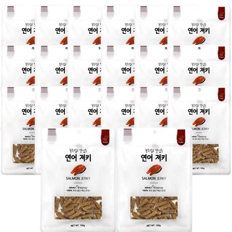 파밀 강아지간식 부드러운져키 연어 스틱 100gx20개2kg 홈플러스 판매자택배