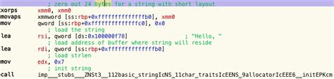 C String Layouts