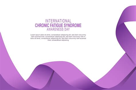 Premium Vector International Chronic Fatigue Syndrome Awareness Day