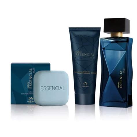 Kit Natura Essencial Oud Feminino Deo Parfum Sabonete E Hidratante