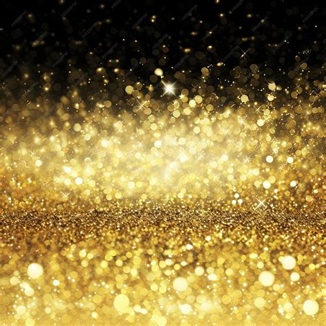Sparkly Gold And Black Background