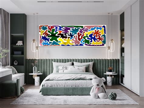 Pop Art Oversized Multicolor Art Mirrored Acrylic Art Wall Art Wall