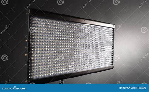 Led Panel With Many Diodes Dolly Shot Stock Footage Video Of Dolly