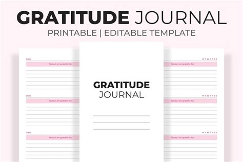 Premium Vector Gratitude Journal KDP Interior