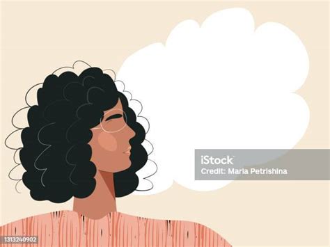 눈을 감고 차분한 호흡 여성 아프리카 계 미국인 여성 캐릭터 연습 깊은 호흡 스트레스를 해소하기 위해 숨을 들이마시며 숨을