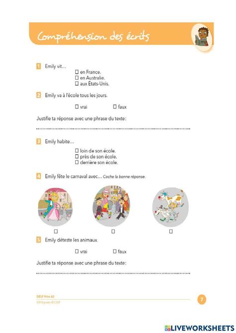 Delf Prim A1 1 Worksheet Live Worksheets 56 Off