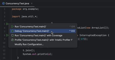 Tutorial Detect Concurrency Issues Intellij Idea Documentation