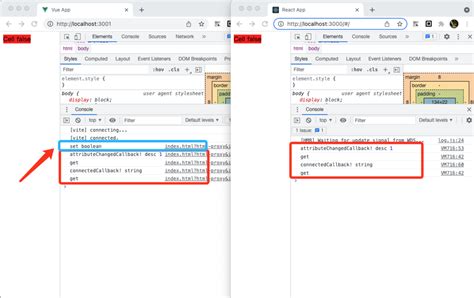 Javascript 【web Components】关于自定义组件属性在 Vue 和 React 中不同表现的探讨 个人文章