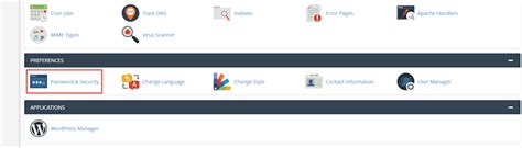 Password And Security Virgo Hosting