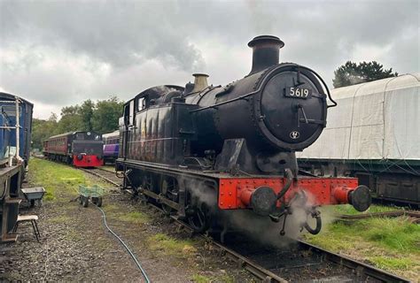 Steam locomotive 5619 returns to steam after 13 months out of service