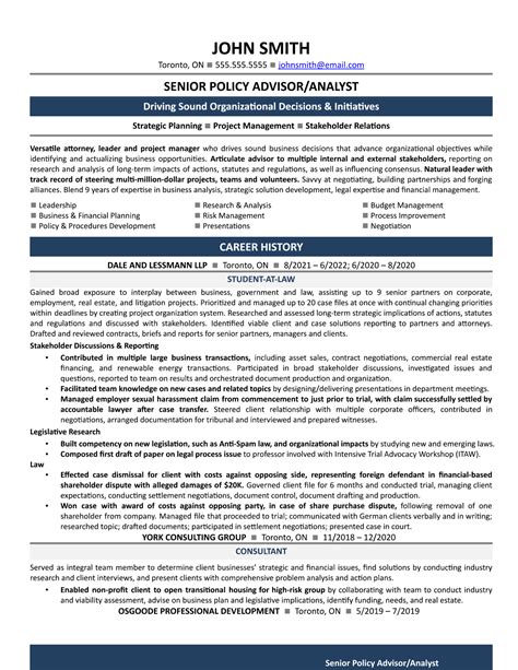 Job Winning Policy Analyst Resume For 2023 Samples