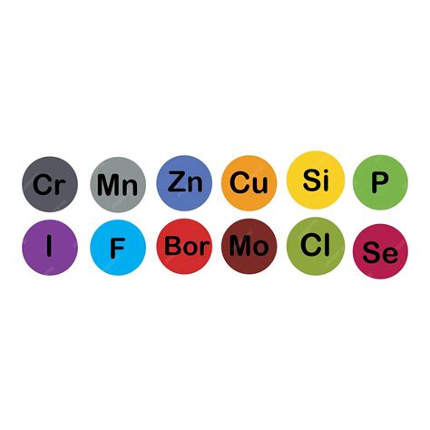 Premium Vector Minerals Microelements And Macro Elements Useful For
