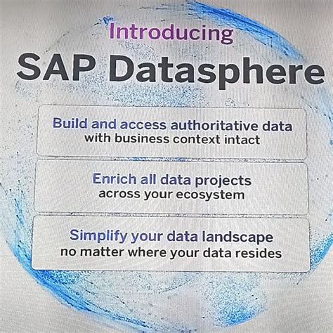 Nigel James On Linkedin Sapdatasphere Masteringsap