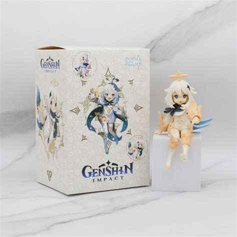 13cm Genshin Impact Paimon Anime Figure Beautiful Girl Action Figure