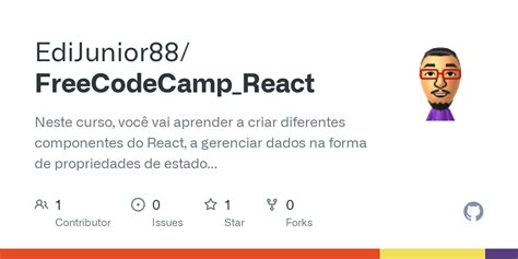 Github Edijunior Freecodecamp React Neste Curso Voc Vai Aprender