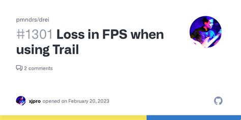 Loss In Fps When Using Trail · Issue 1301 · Pmndrsdrei · Github