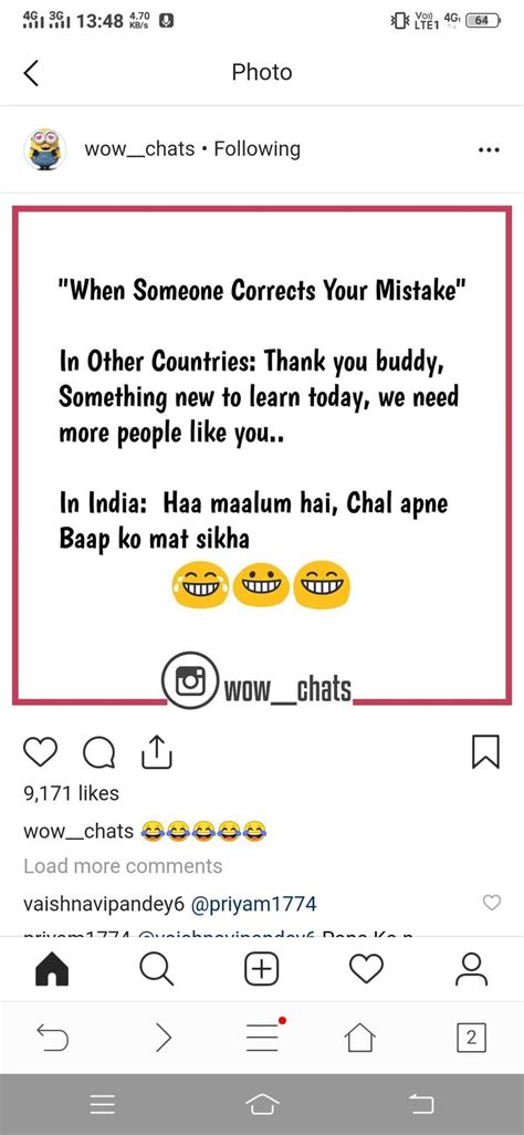 Hehehe Baap Ko Mat Sikha😛 Funny Quotes Laughter Therapy Funny