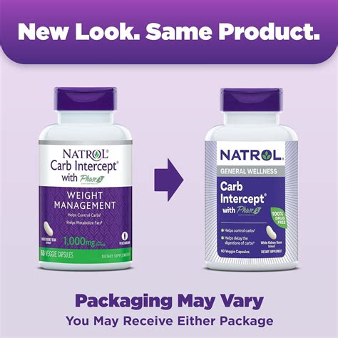 Natrol Carb Intercept With Phase 2 60 Veggie Caps Starch