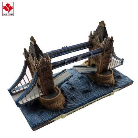 Customized Famous Building Resin Tower Bridge In London Souvenirs Model