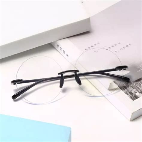 Diamond Cut Rimless Computer Goggles Flat Mirror Eyewear Women Men 15