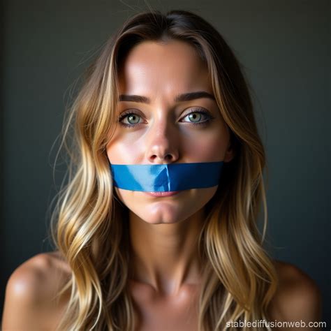 Gagged and Bound Woman | Stable Diffusion Online