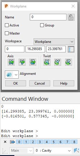 Macro Help Workplane Name Origin From The Active Workplane Not