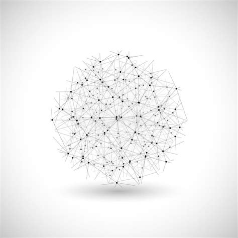 Molecule Structure Gray Background For Stock Vector Illustration Of Hexagon Flowing 42684446