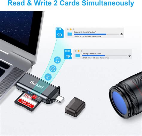 Buy SD Card Reader Beikell USB C Card Reader USB 3 0 Memory Card Reader Adapter Supports SD