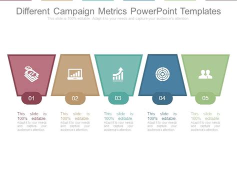 Different Campaign Metrics Powerpoint Templates