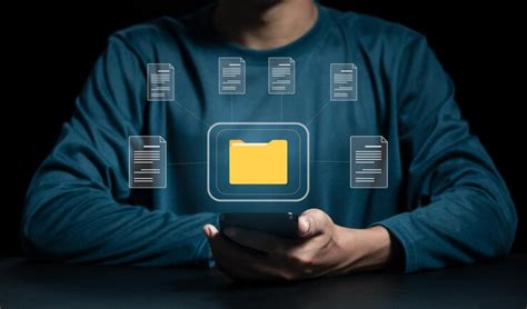 Premium Photo Dms Document Management System Concept Businessman With Folder And File Icon