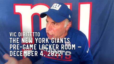 Vic Dibitetto The New York Giants Pre Game Locker Room