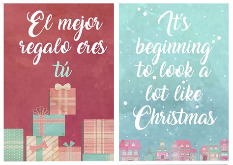 Recurso imprimible Calendario de adviento y decoración de Navidad II